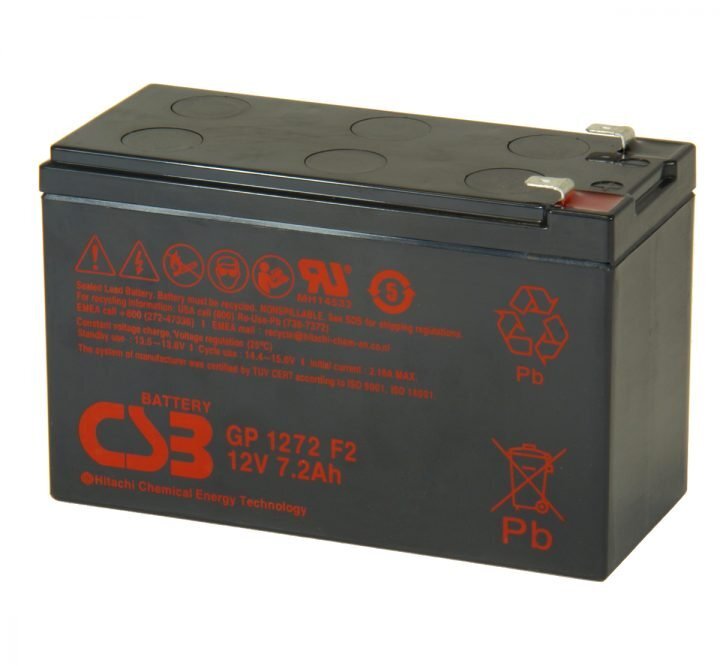 CSB GP1272 F2 12V 8.0Ah Lead Acid Replacement UPS Battery - UPS Power ...