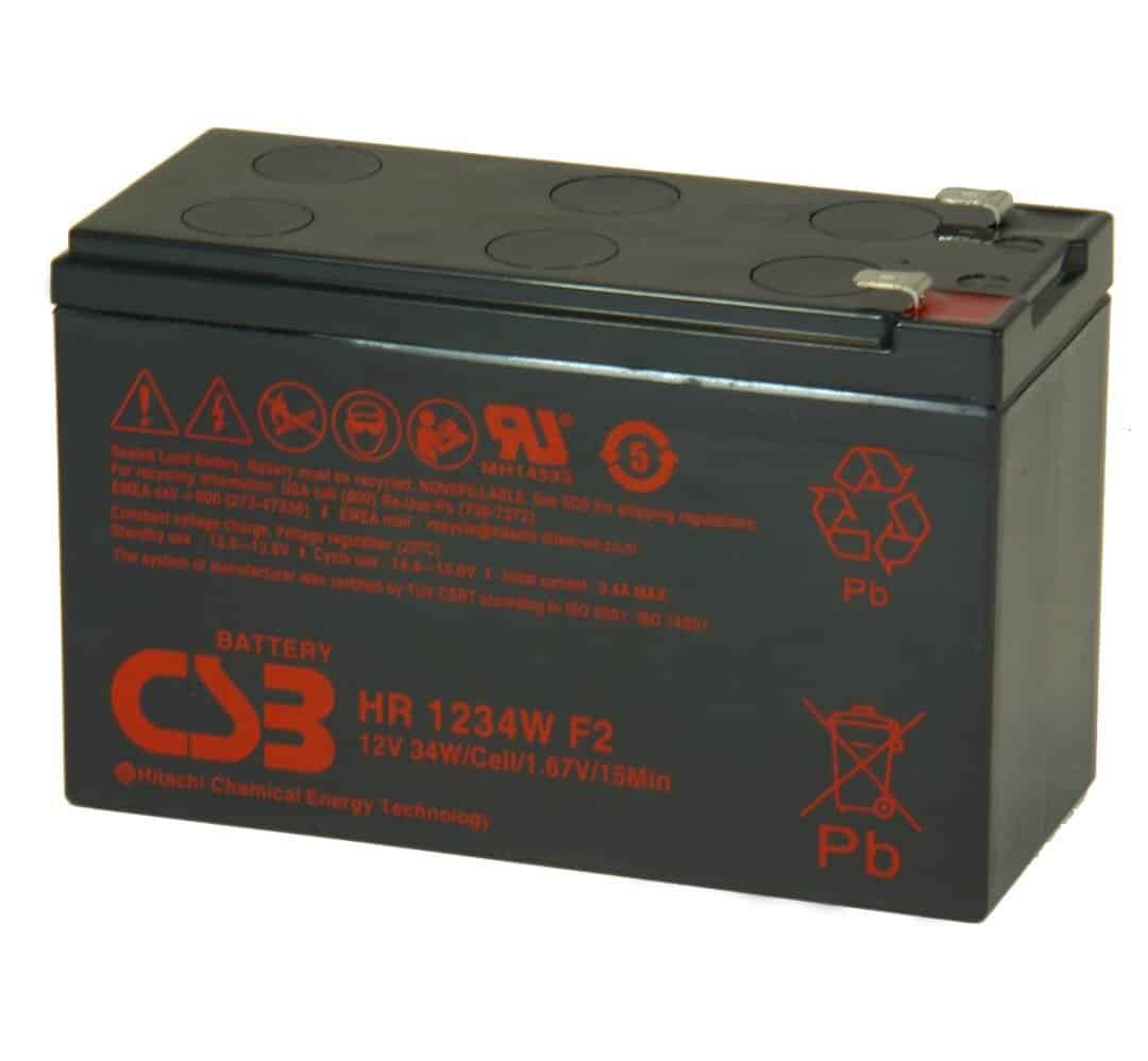CSB HR1234W F2 12V 9Ah 34W Sealed Lead Acid Replacement UPS Battery ...